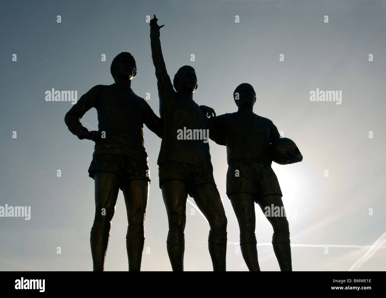 Manchester United Statue of the Holy Trinity Stock Photo - Alamy