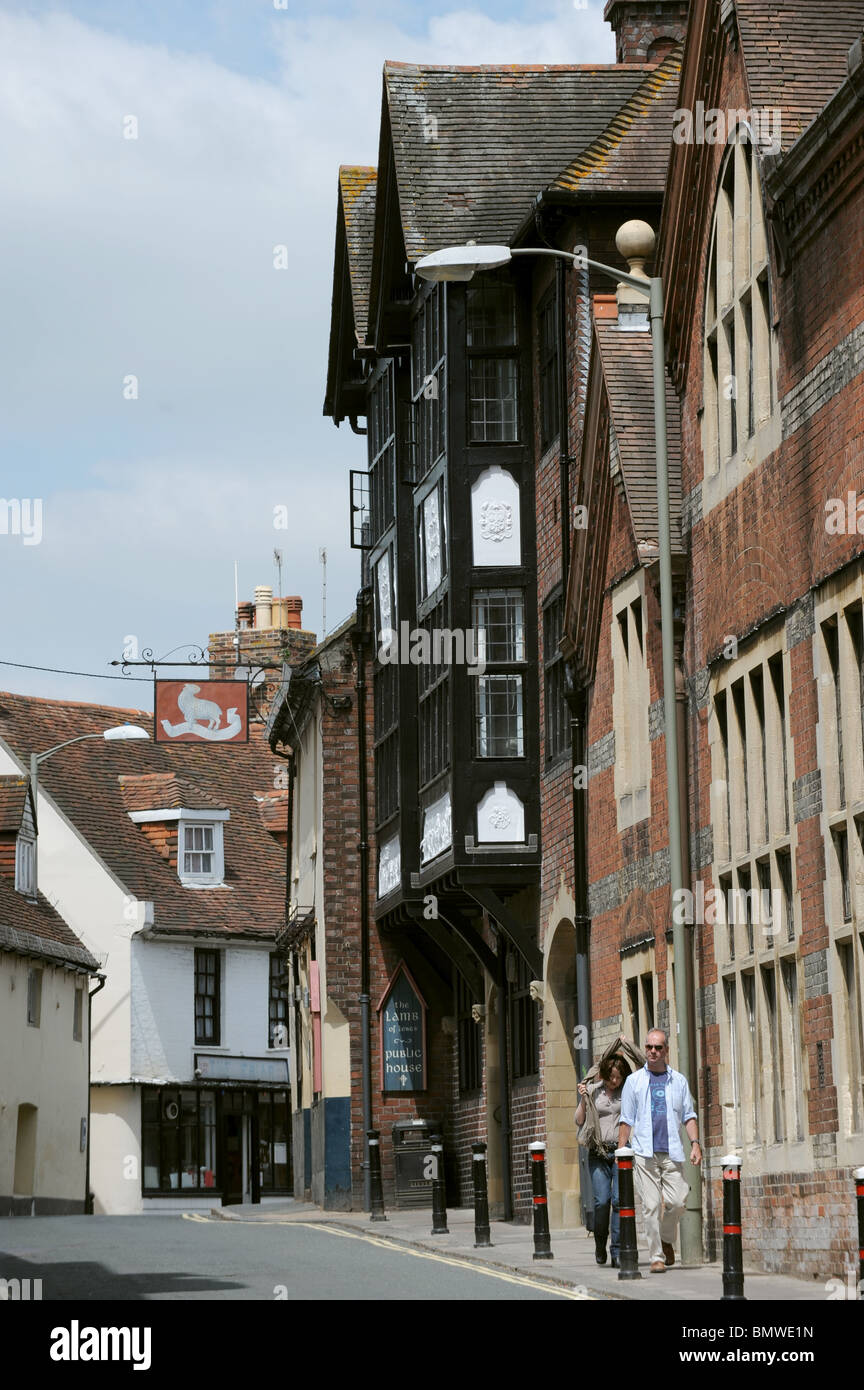 Lewes town centre in East Sussex UK Stock Photo - Alamy