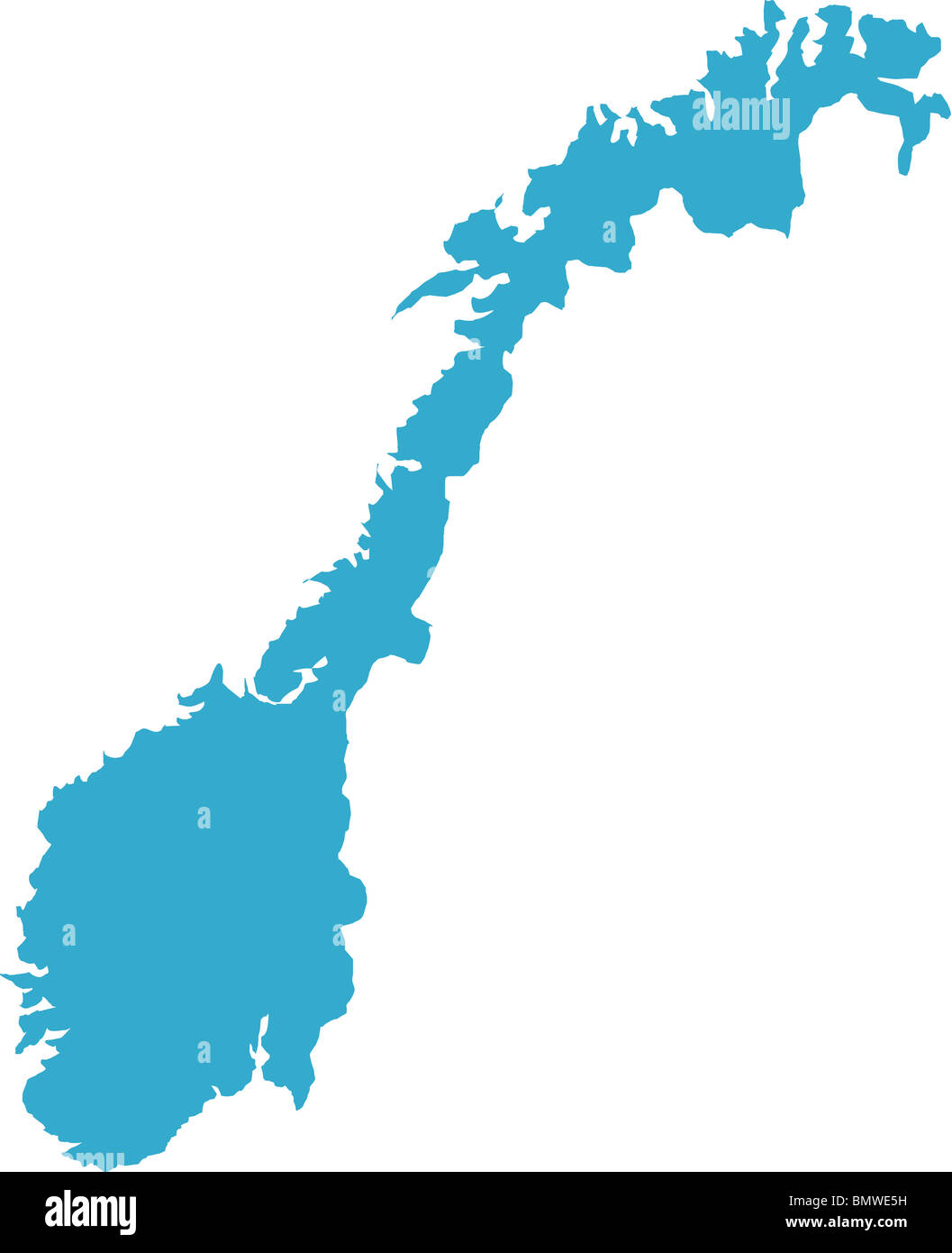 There is a map of Norway country Stock Photo - Alamy