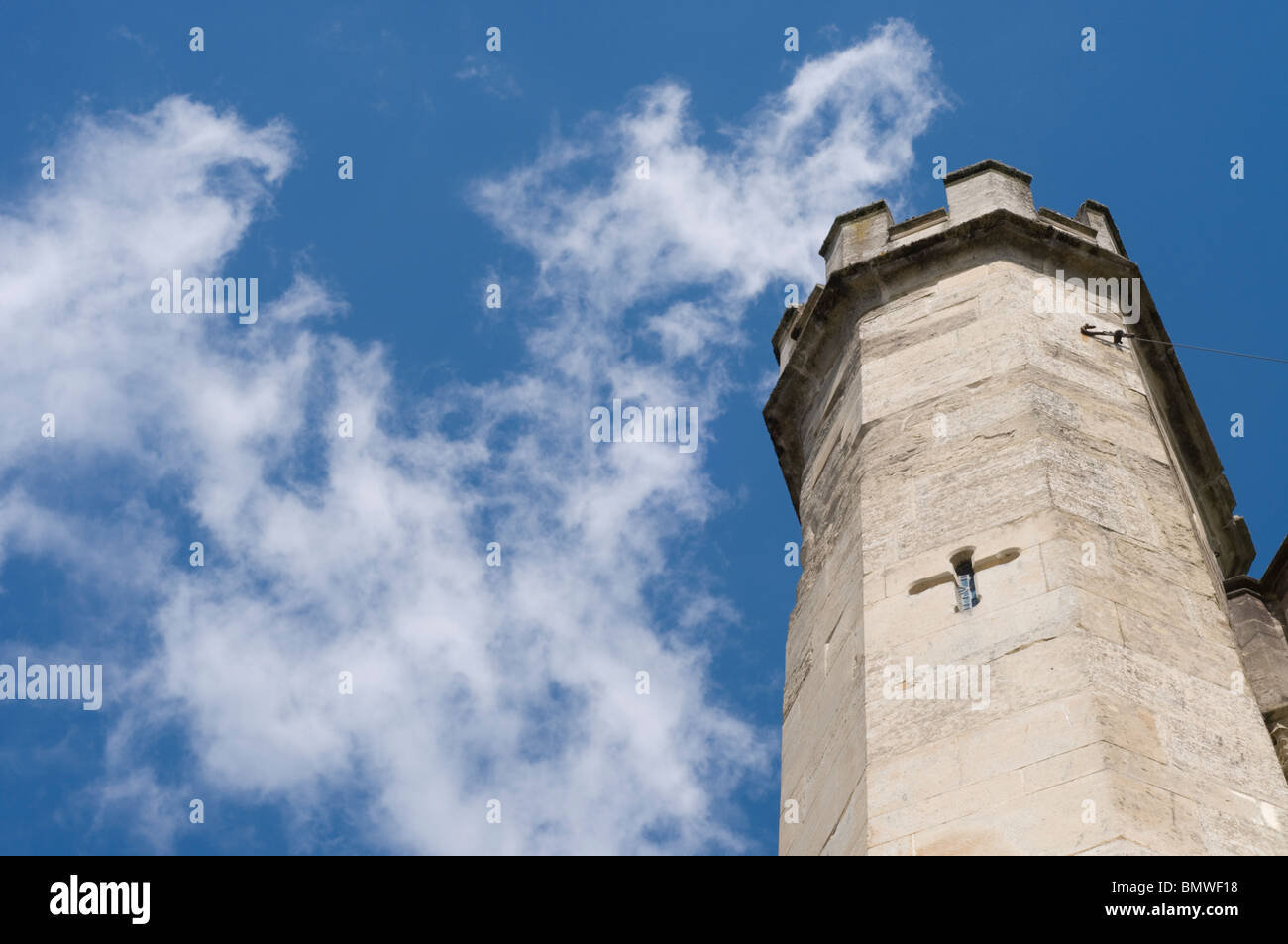 The Bishop's Palace Gatehouse turret in Wells, England Stock Photo - Alamy