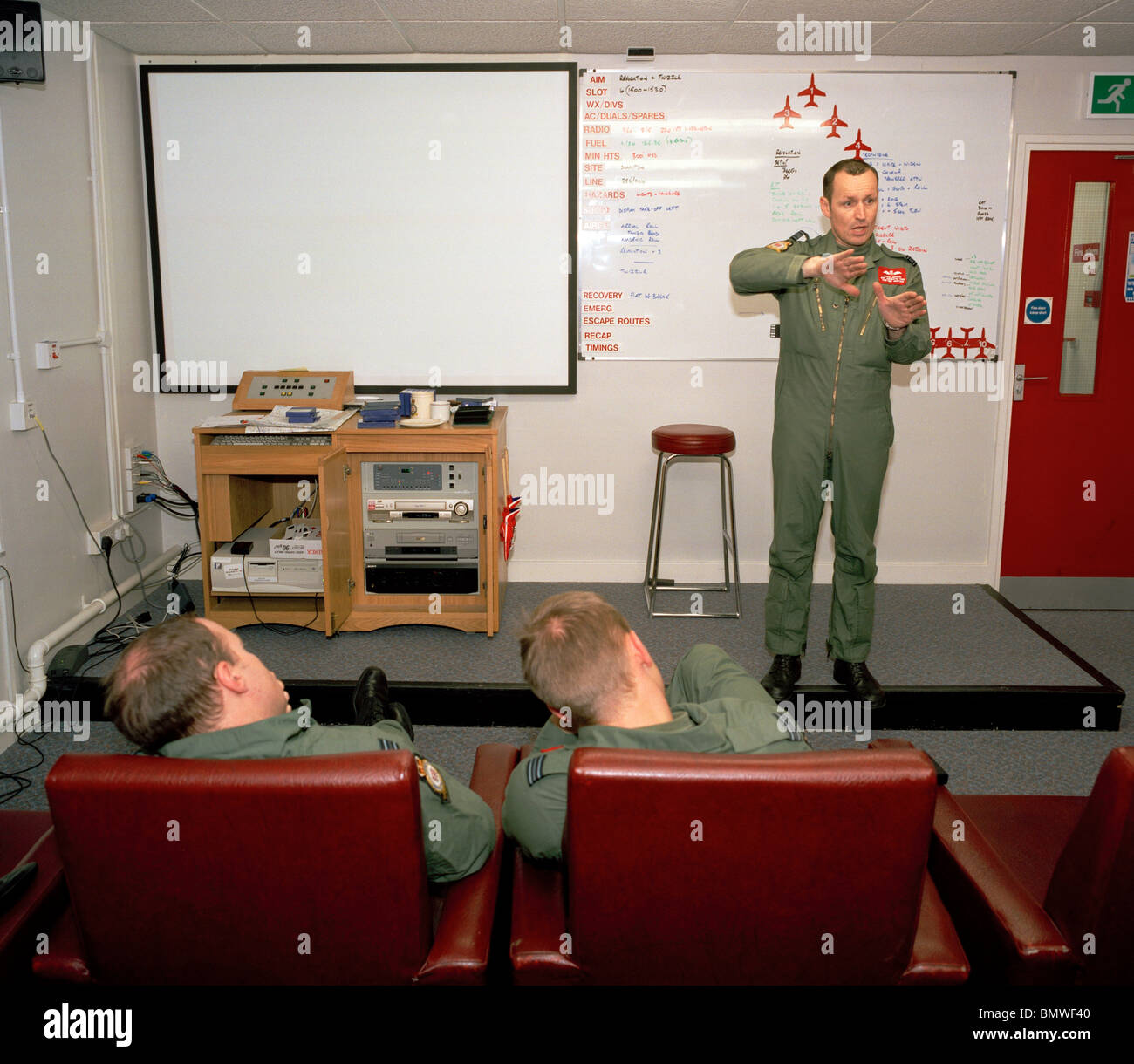 Leader of the elite 'Red Arrows', Britain's prestigious Royal Air Force ...