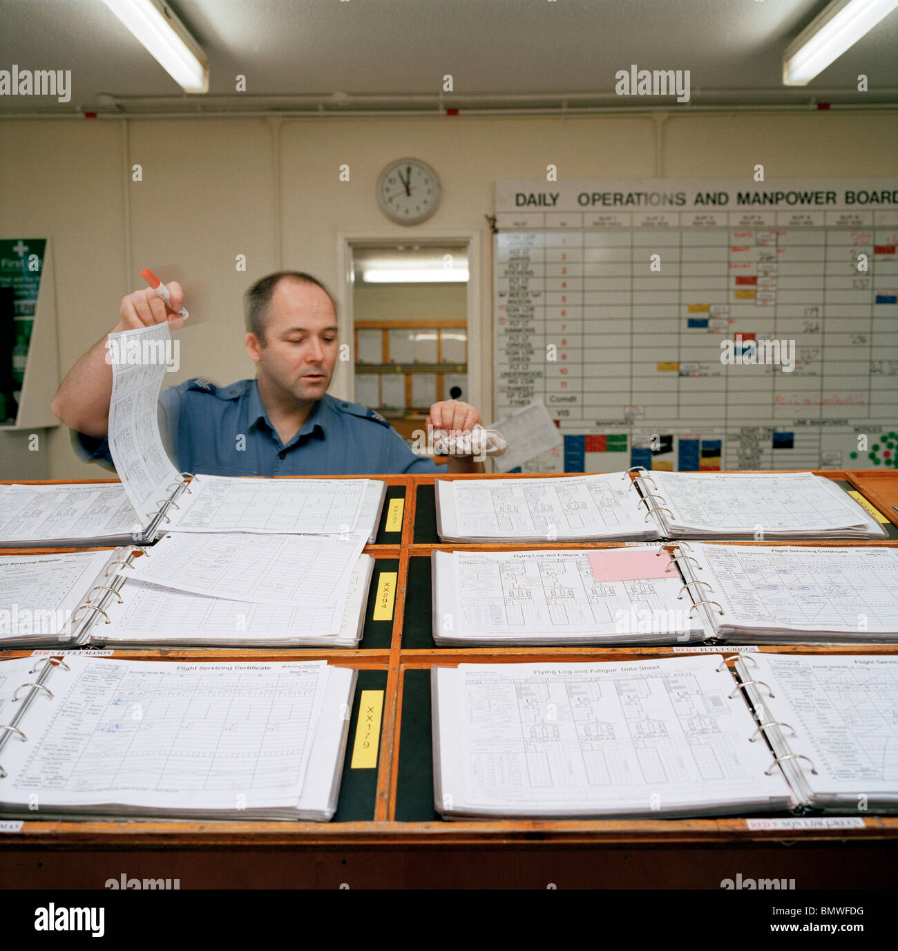 Flight operations at RAF Scampton, home of the 'Red Arrows', Britain's ...