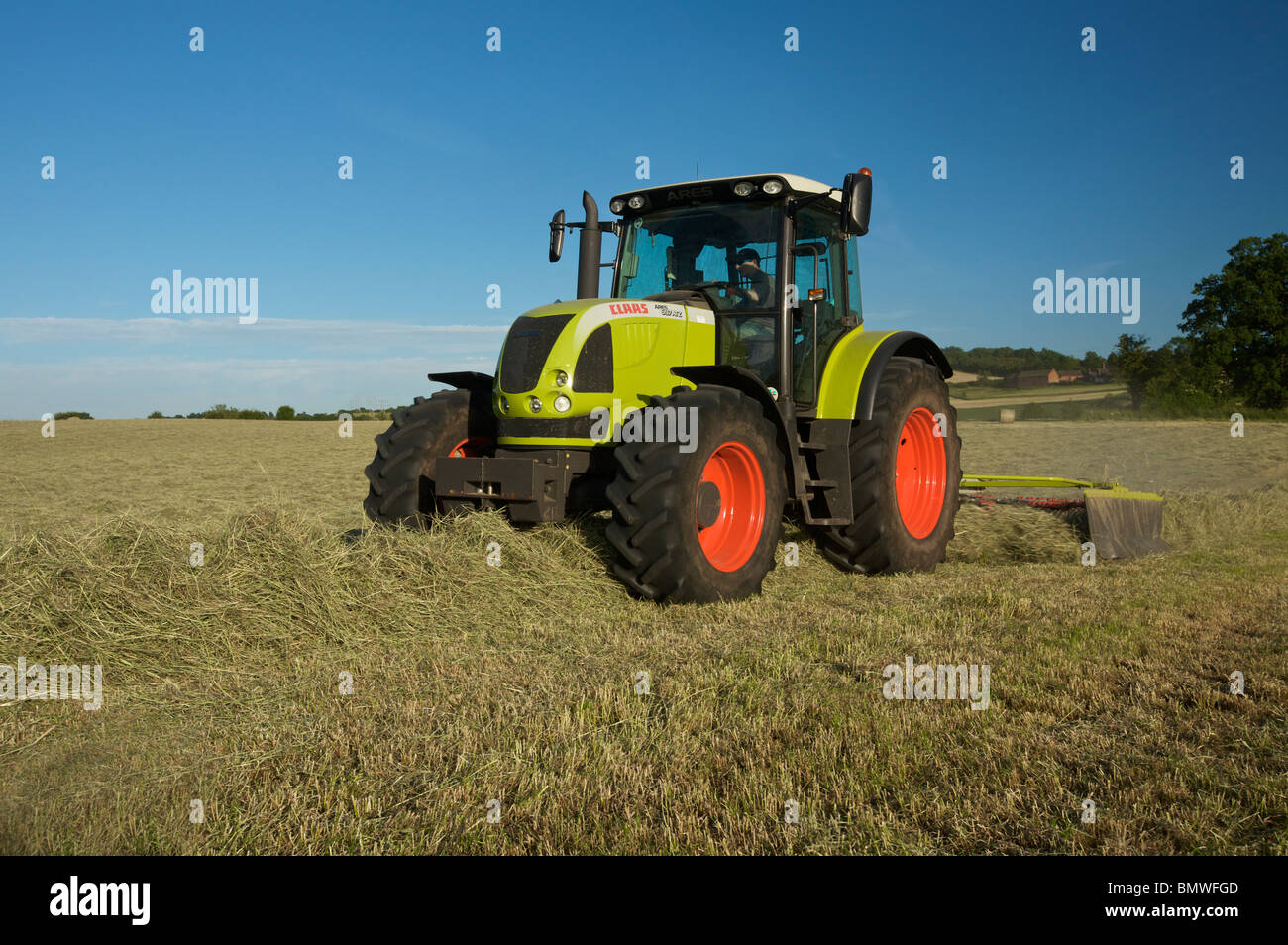 Rowing up a Hay Crop Stock Photo - Alamy