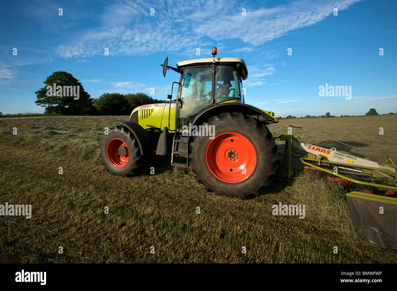 Rowing up a Hay Crop Stock Photo - Alamy