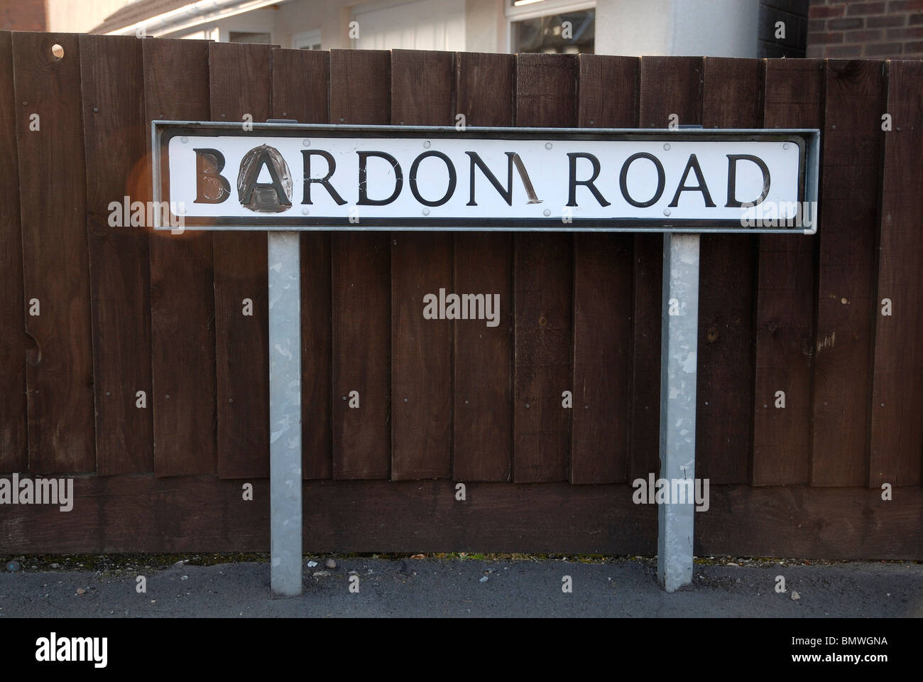 Defaced sign hi-res stock photography and images - Alamy