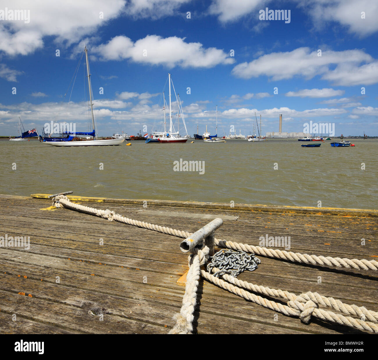 The Swale at Queenborough, Isles of Sheppey, England, UK Stock Photo ...