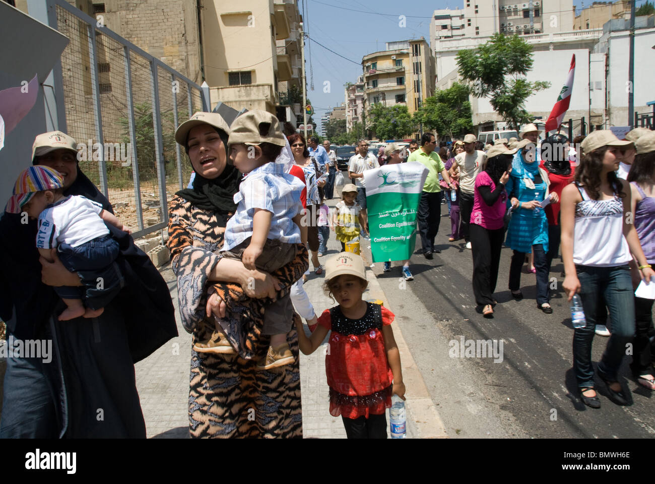 Nationality campaign for Lebanese children Beirut Lebanon Stock Photo ...
