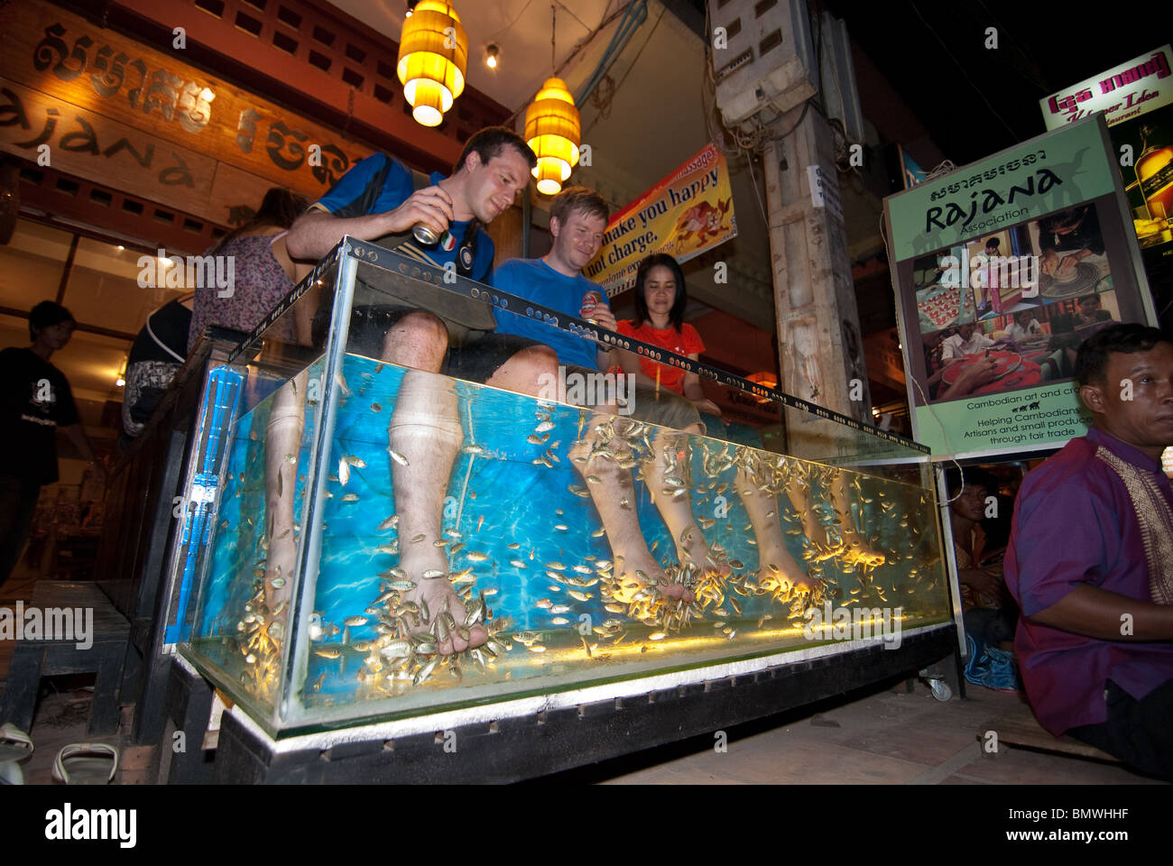 Fish foot massage siem reap hi-res stock photography and images - Alamy