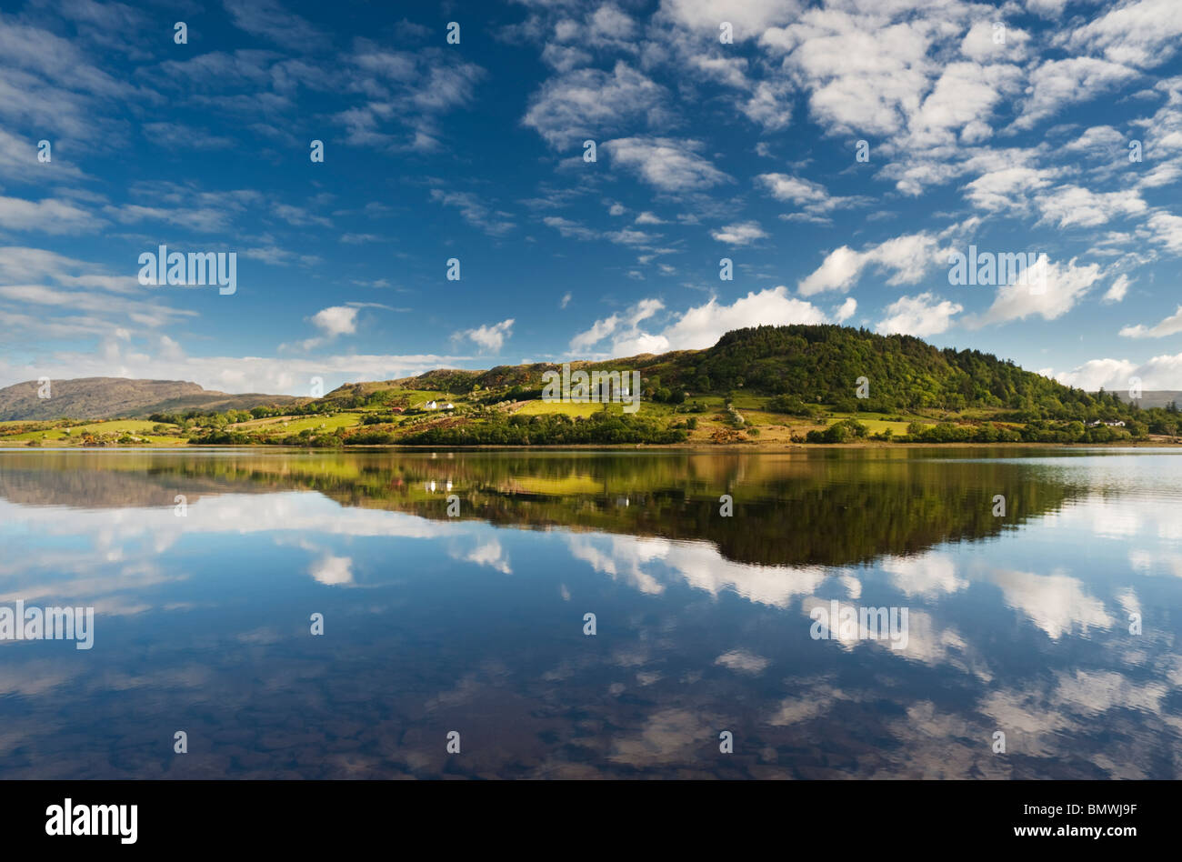 The north-western shore of Lough Corrib, from the Western Way, Co ...