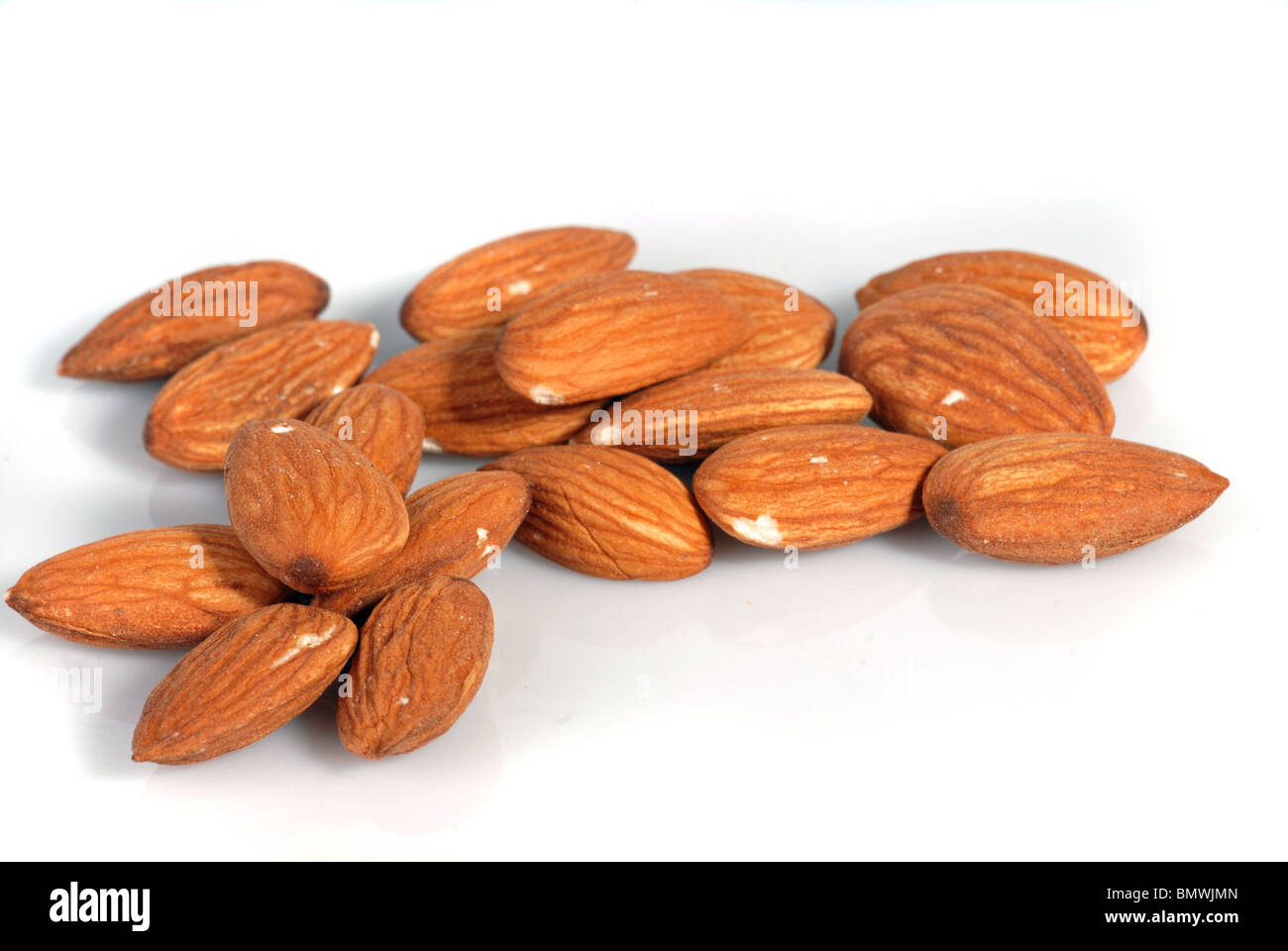 A handful of almonds Stock Photo - Alamy