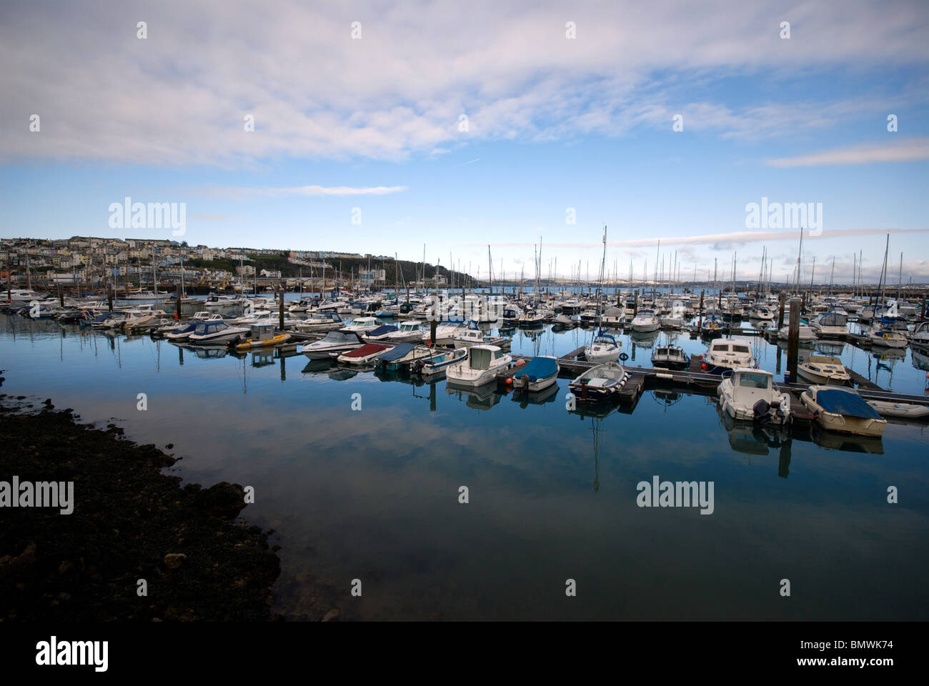 Brixham Devon UK Harbor Harbour Marina Stock Photo - Alamy