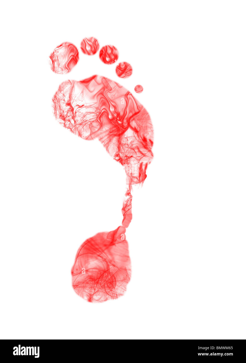 Human footprint - hot track Stock Photo - Alamy