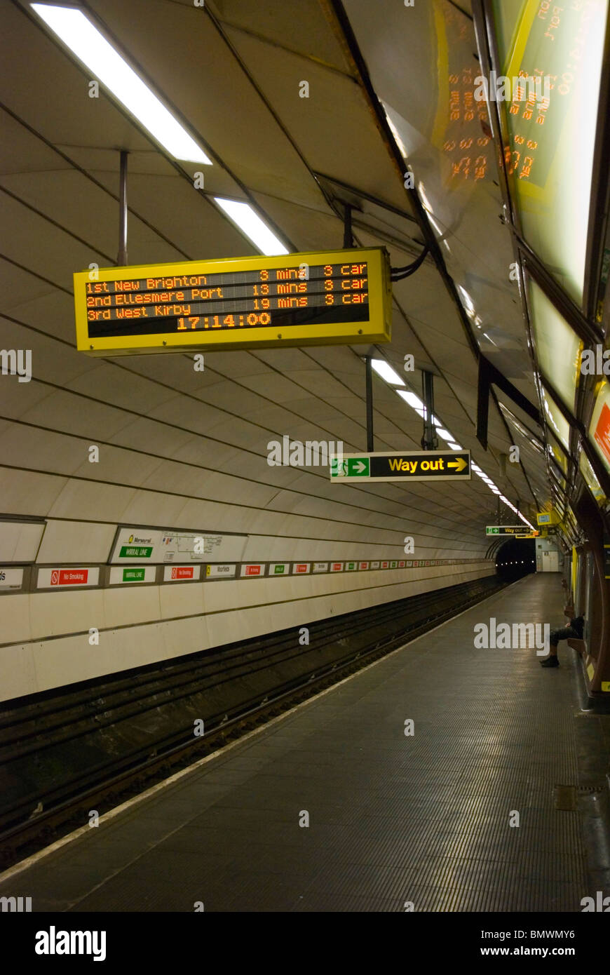 Moorstreet Wirral Line station in central Liverpool England UK Europe ...