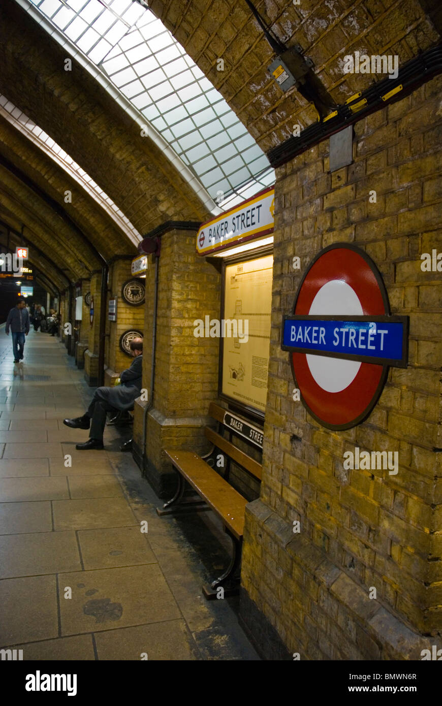 Baker street underground station Marylebone central London England UK ...