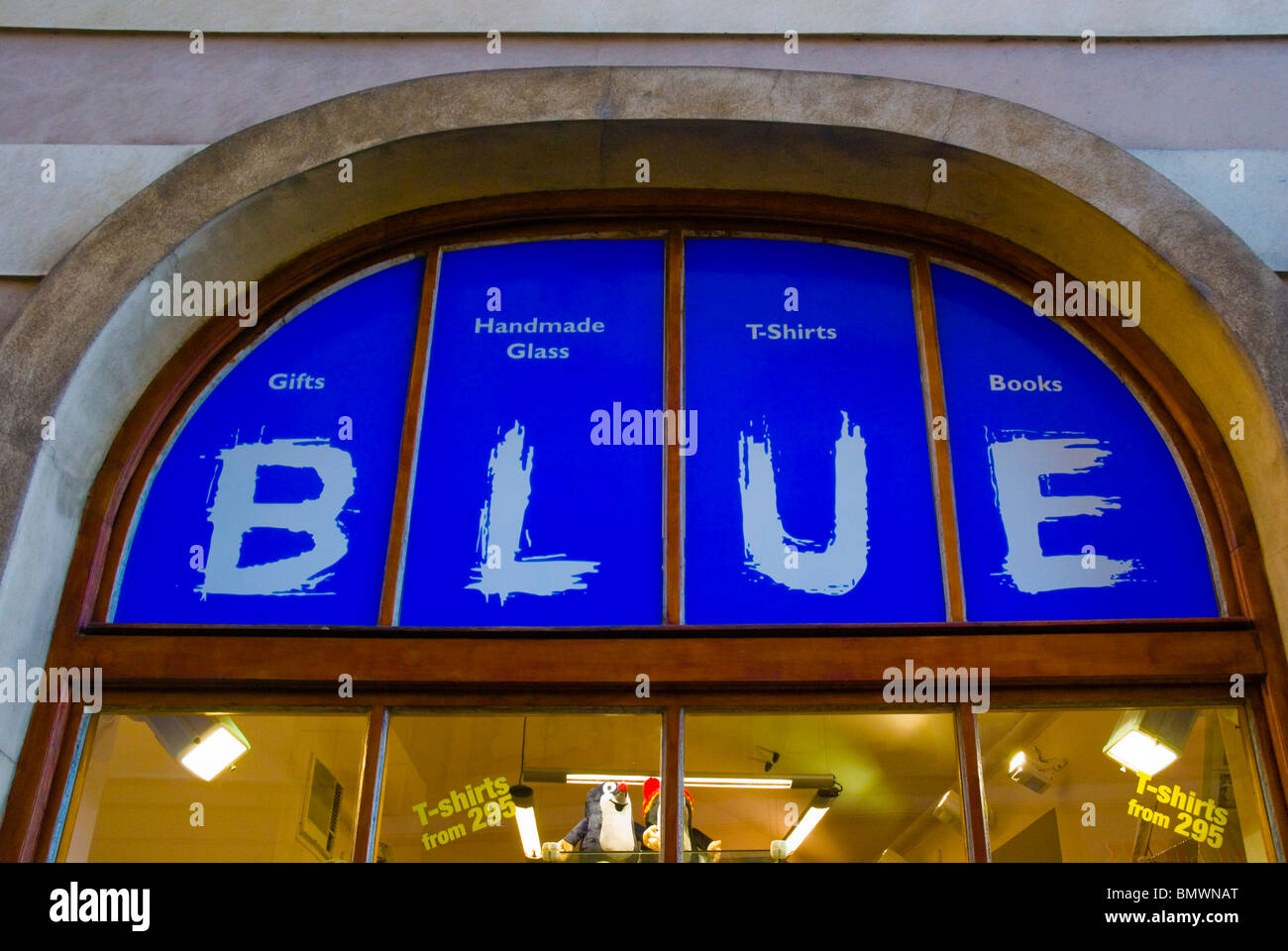 BLUE souvenir shop central Prague Czech Republic Europe Stock Photo - Alamy