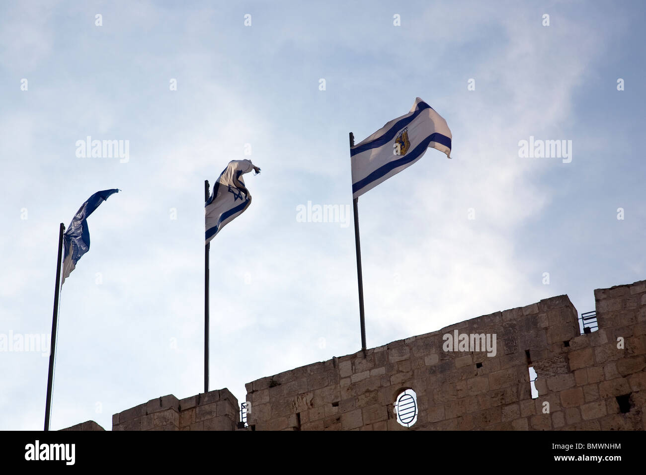 Israeli flags in jerusalem hi-res stock photography and images - Alamy