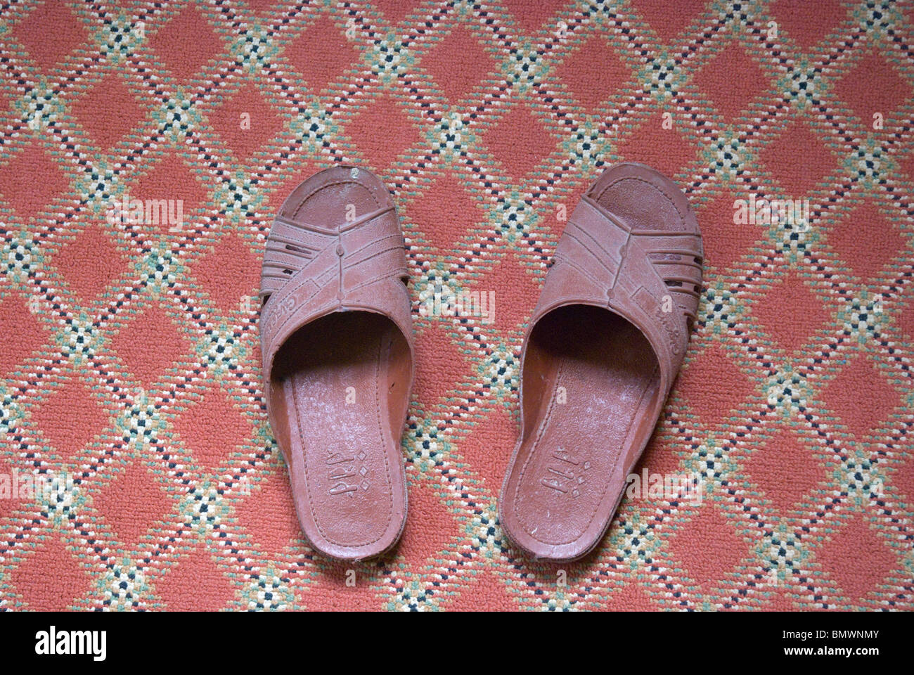 Turkish slippers at a mosque in Antalya Turkey Asia Stock Photo - Alamy