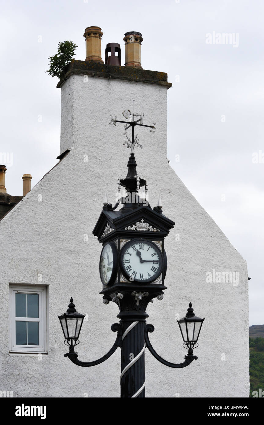 Municiple clock. Quay Street, Ullapool, Loch Broom, Ross and Cromarty ...