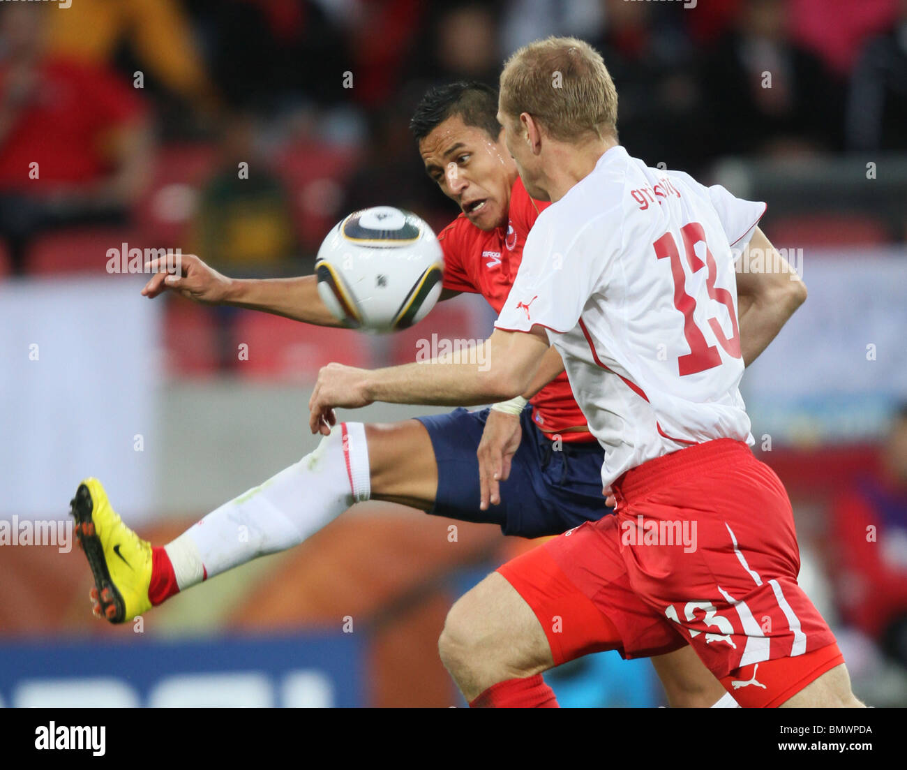 ALEXIS SANCHEZ & STEPHANE GRIC CHILE V SWITZERLAND NELSON MANDELA BAY ...