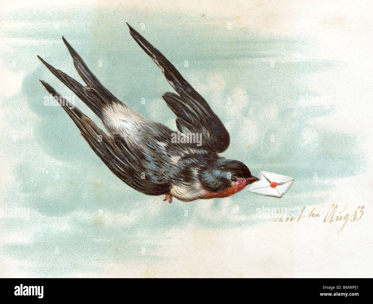 Delivering letter hi-res stock photography and images - Alamy