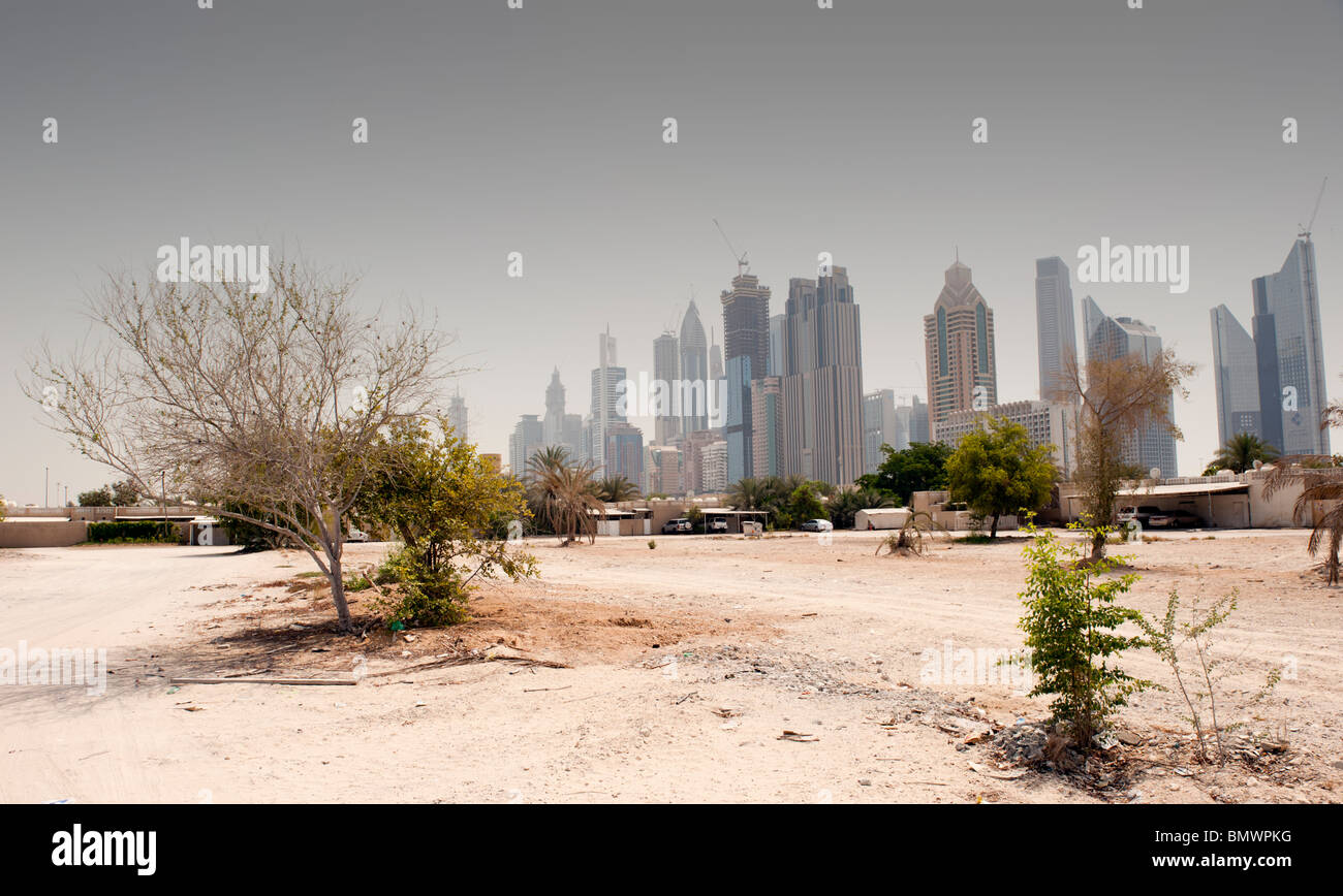 Dubai skyline with tower blocks hi-res stock photography and images - Alamy