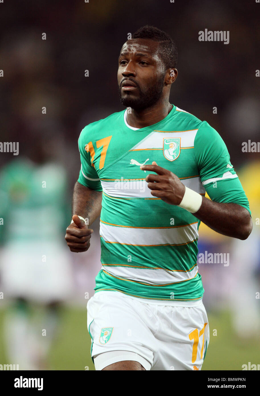 SIAKA TIENE BRAZIL V IVORY COAST SOCCER CITY JOHANNESBURG SOUTH AFRICA ...