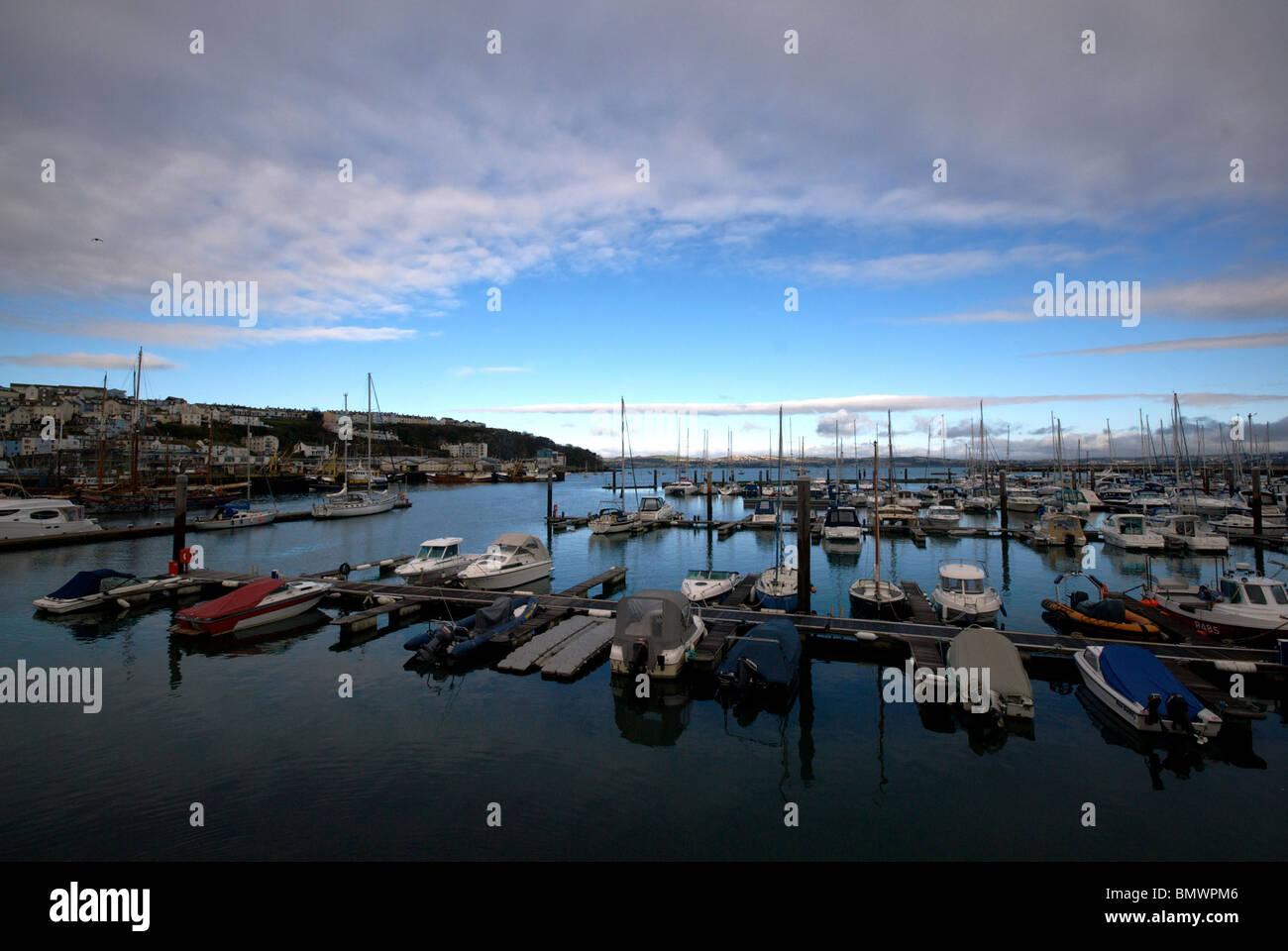 Brixham Devon UK Harbor Harbour Marina Stock Photo - Alamy
