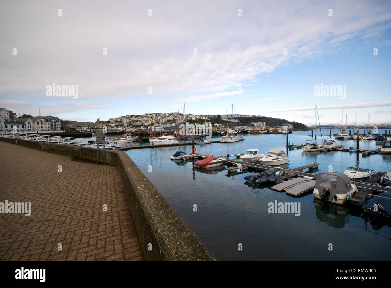 Brixham Devon UK Harbor Harbour Marina Stock Photo - Alamy