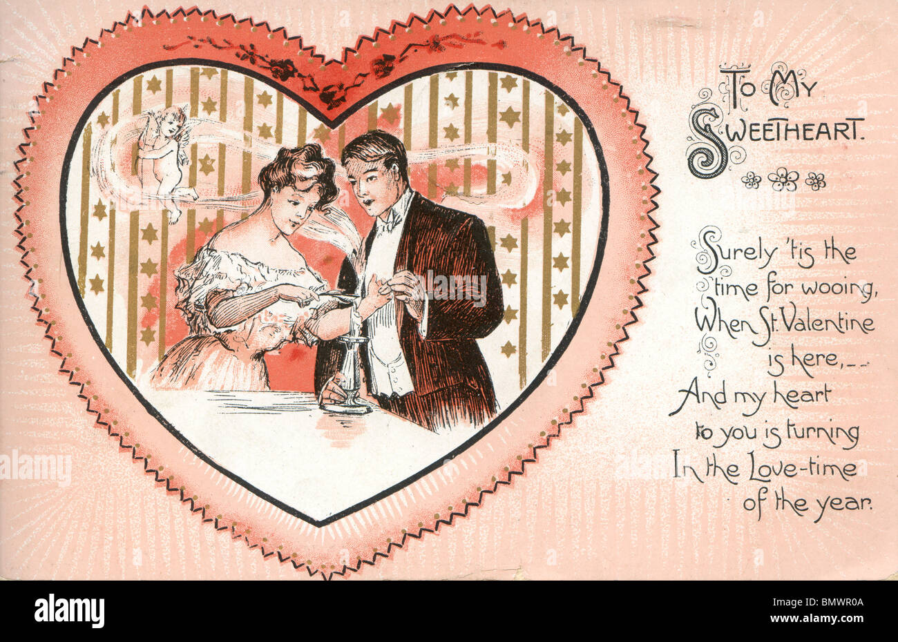Valentine's Day Card - To my Sweetheart Stock Photo - Alamy
