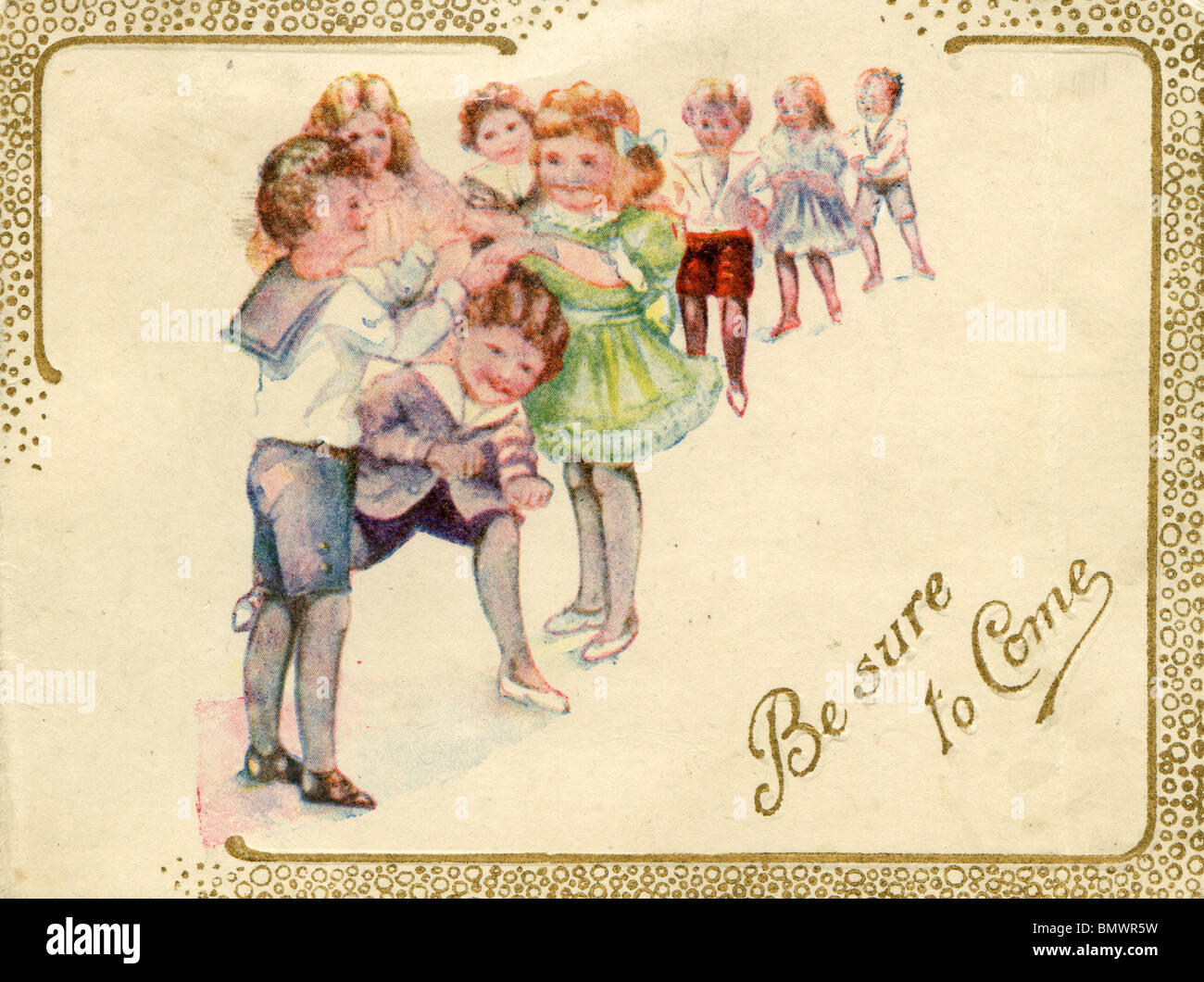 Old fashioned children playing hi-res stock photography and images - Alamy