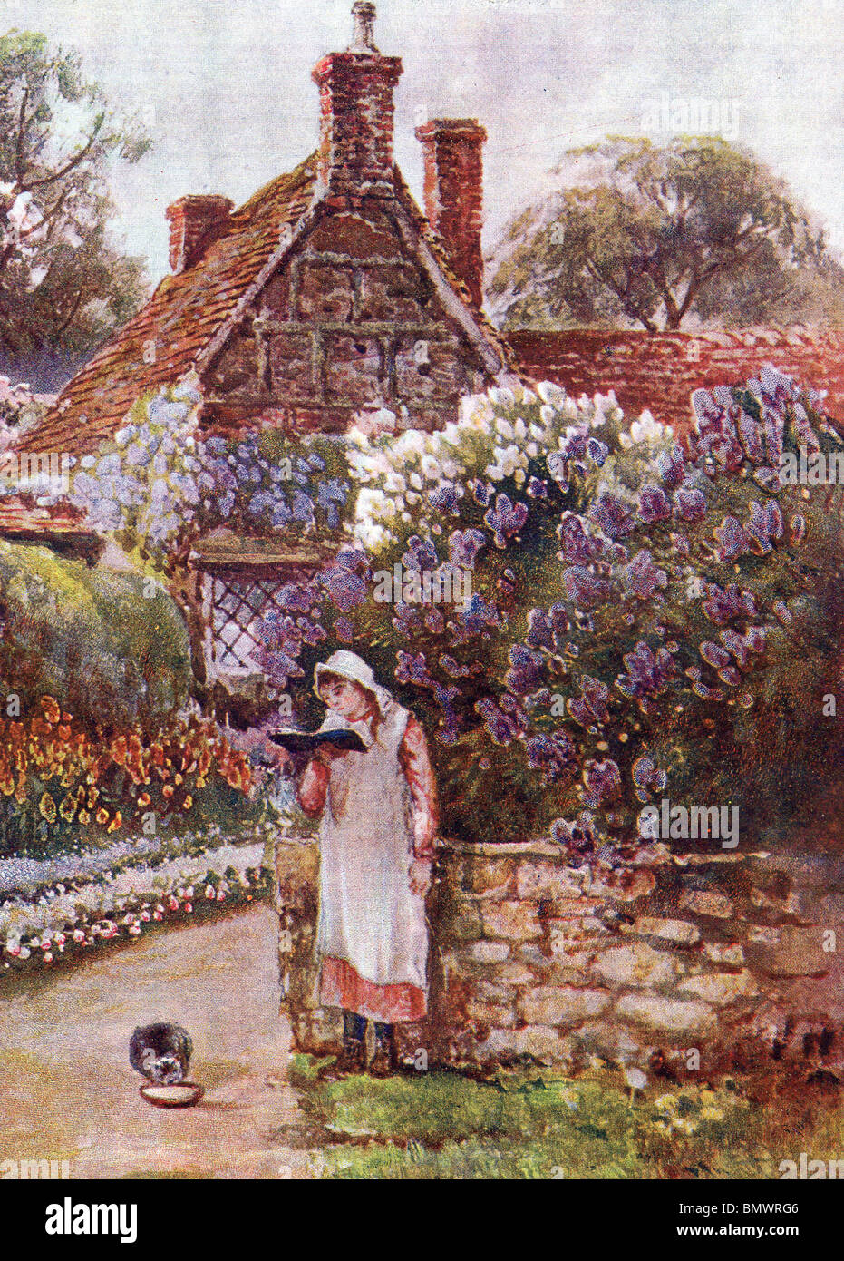 A Cottage Study Stock Photo - Alamy