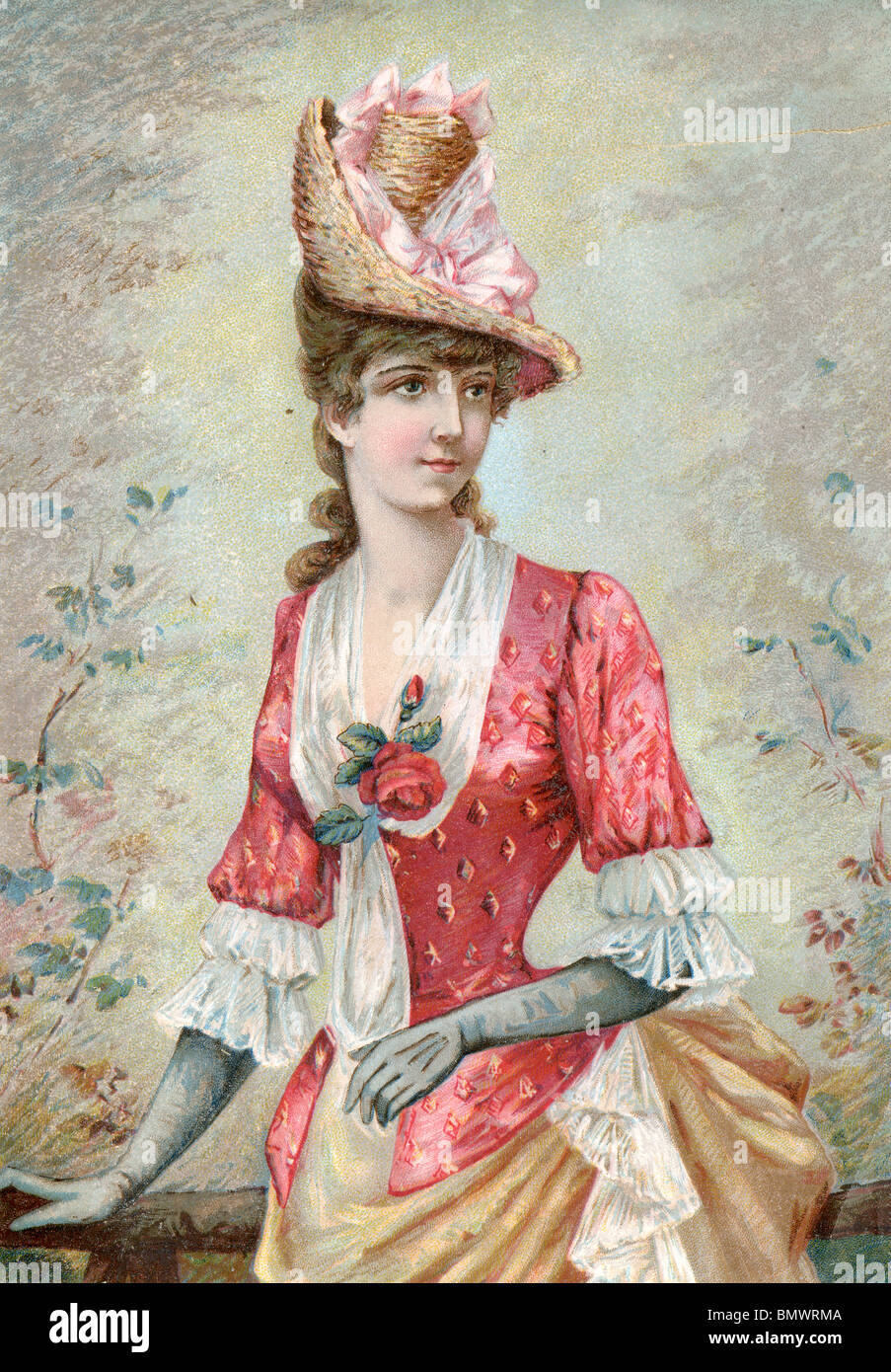 Victorian woman hat hi-res stock photography and images - Alamy
