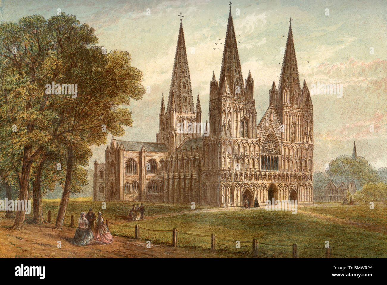 Lichfield Cathedral, England Stock Photo - Alamy