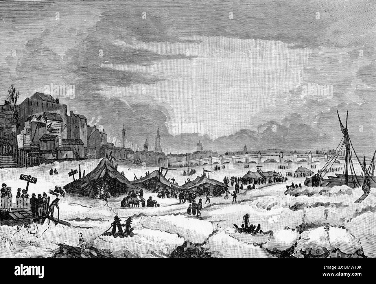 Fair held on River Thames between January 31 and February 5 1814 Stock ...