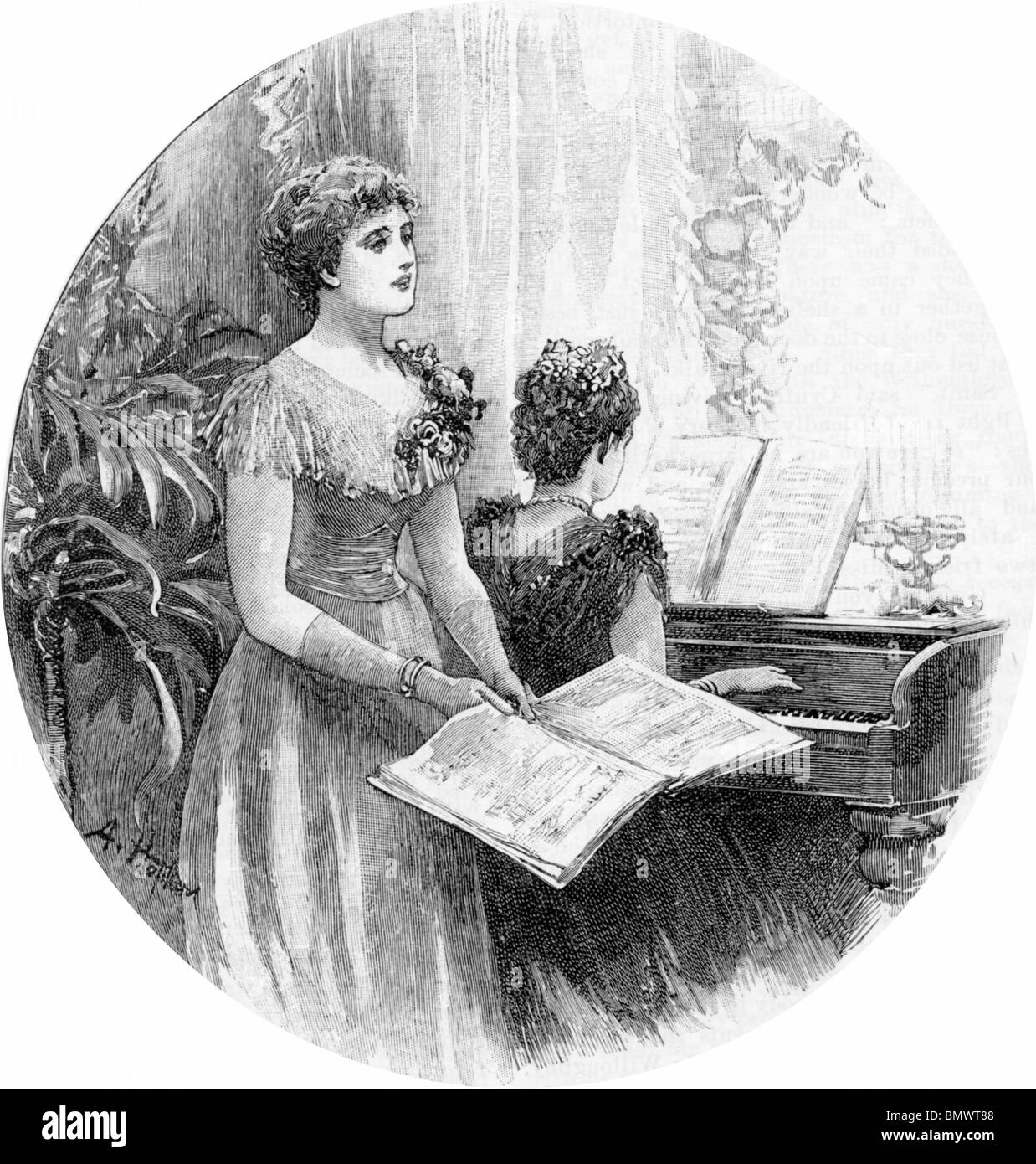 Sing musical Black and White Stock Photos & Images - Alamy