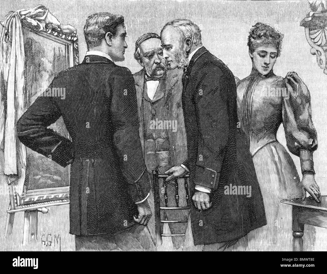 Men talking 1800s hi-res stock photography and images - Alamy