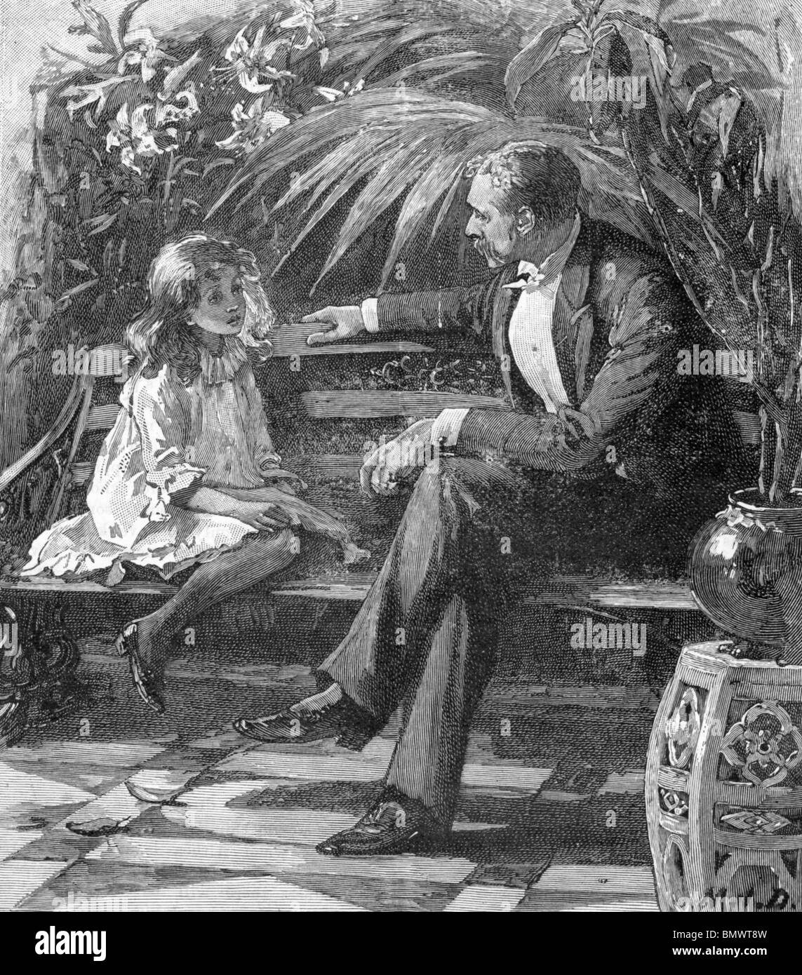 Victorian father illustration hi-res stock photography and images - Alamy