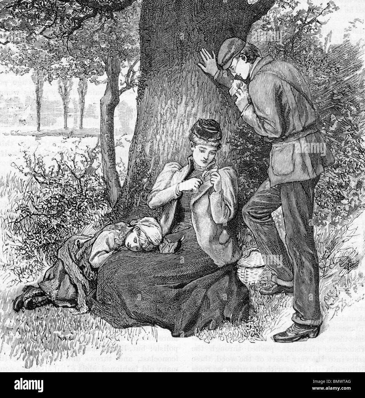 Resting under a Tree Stock Photo - Alamy