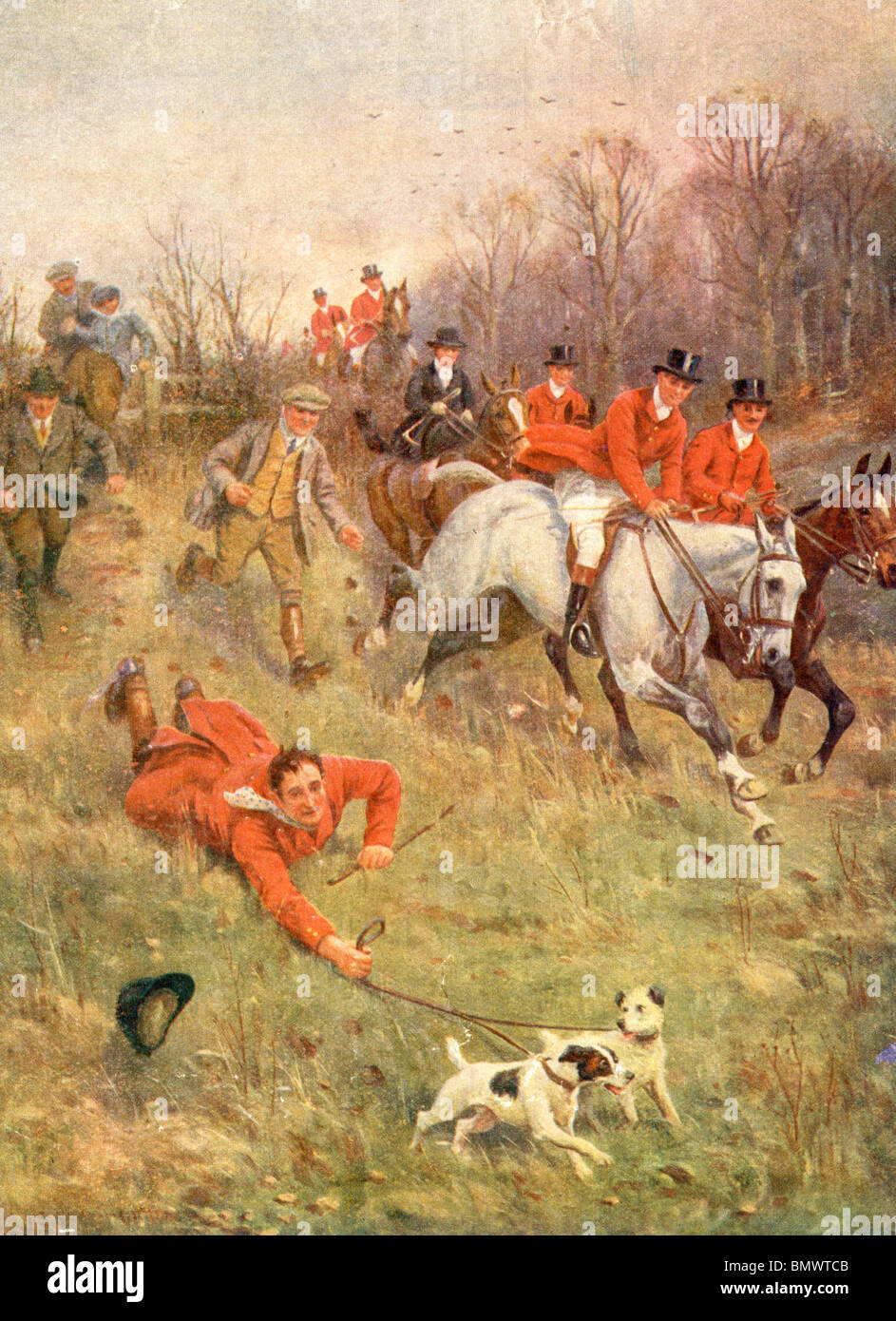 Horse hunt drawing hi-res stock photography and images - Alamy