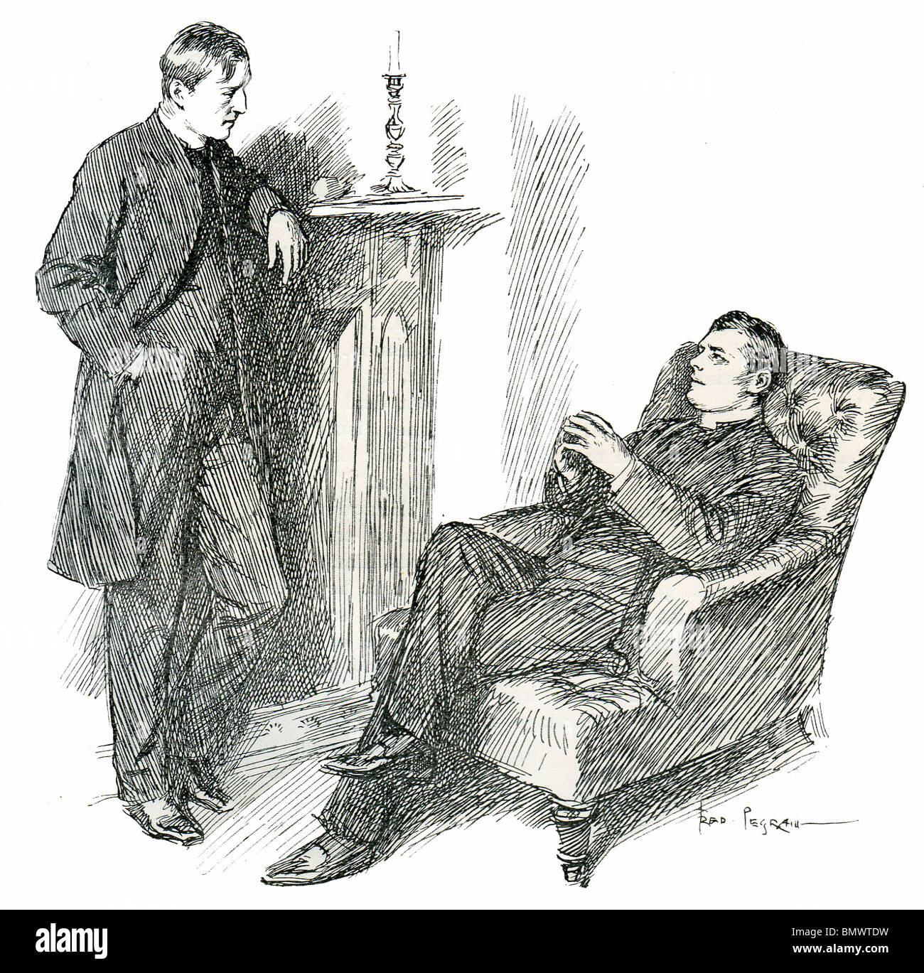 Conversation painting Cut Out Stock Images & Pictures - Alamy