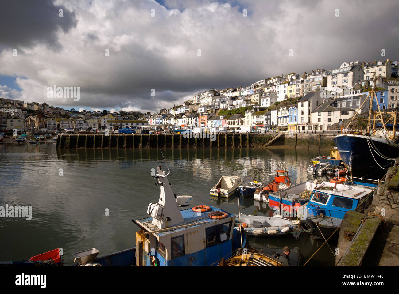 Brixham Devon UK Harbor Harbour Stock Photo - Alamy