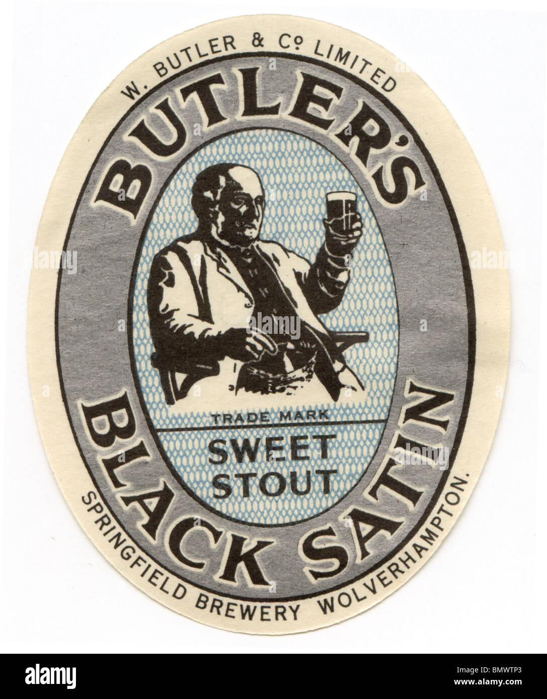 Butler's Stout Label Stock Photo - Alamy