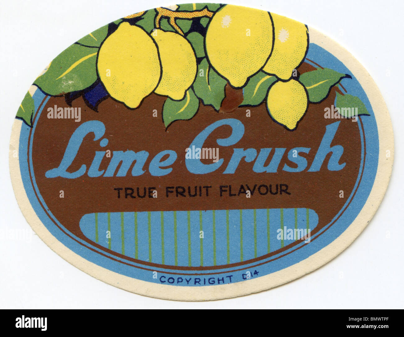 Lime Crush Label Stock Photo - Alamy