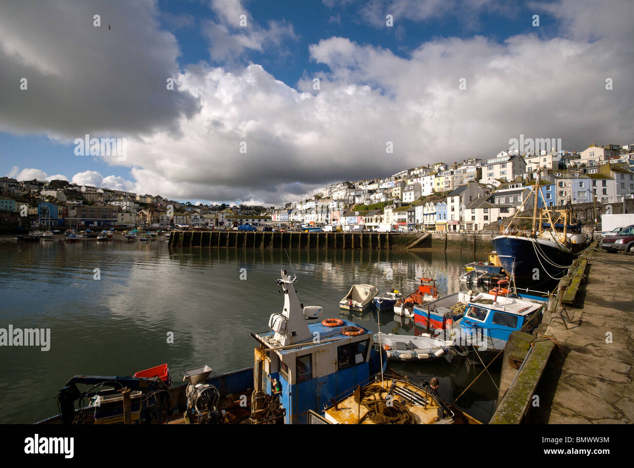 Brixham Devon UK Harbor Harbour Stock Photo - Alamy