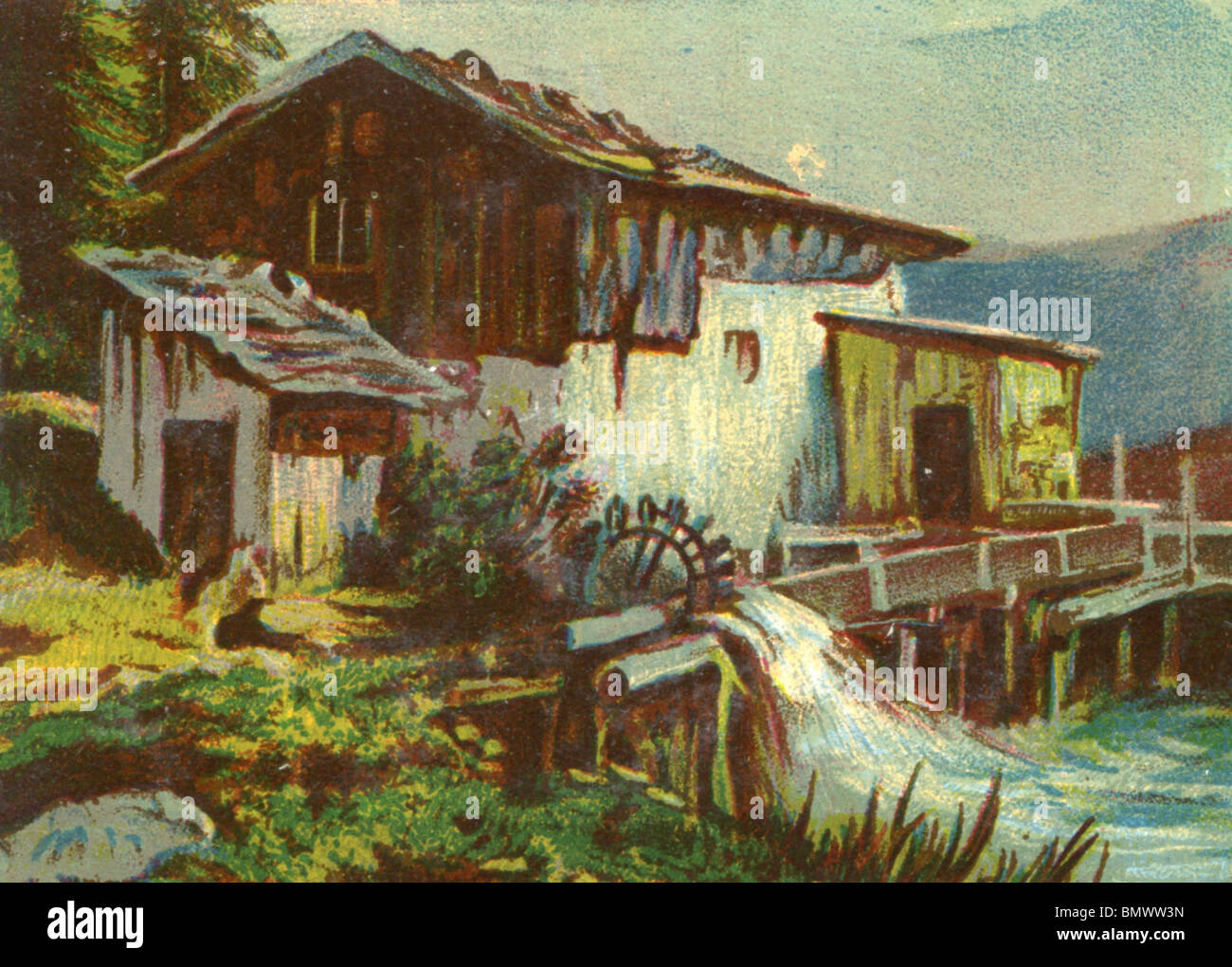 Nineteenth century watermill hi-res stock photography and images - Alamy