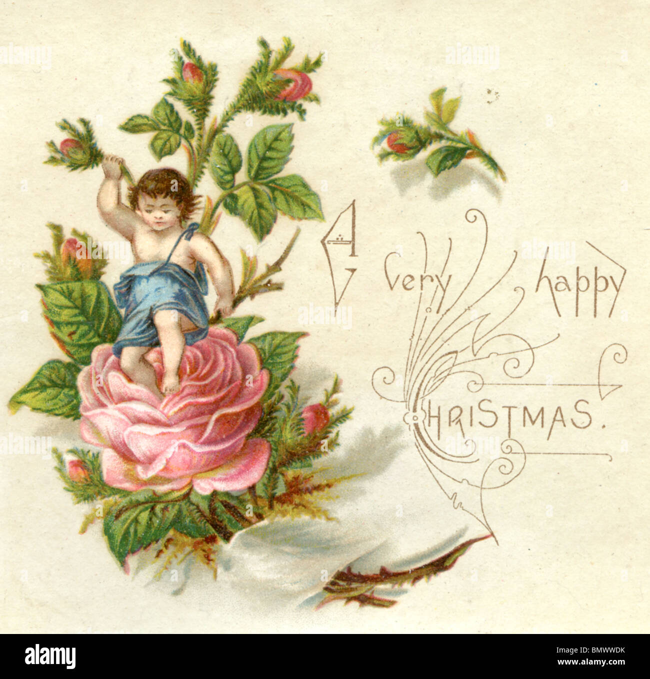 Old fashioned xmas card cards hi-res stock photography and images - Alamy