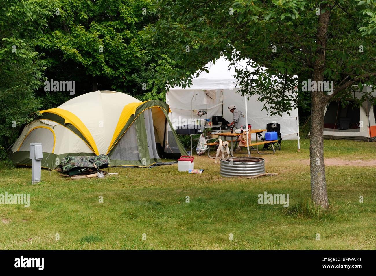 Camping at Porcupine Mountains Wilderness State Park Upper Peninsula ...