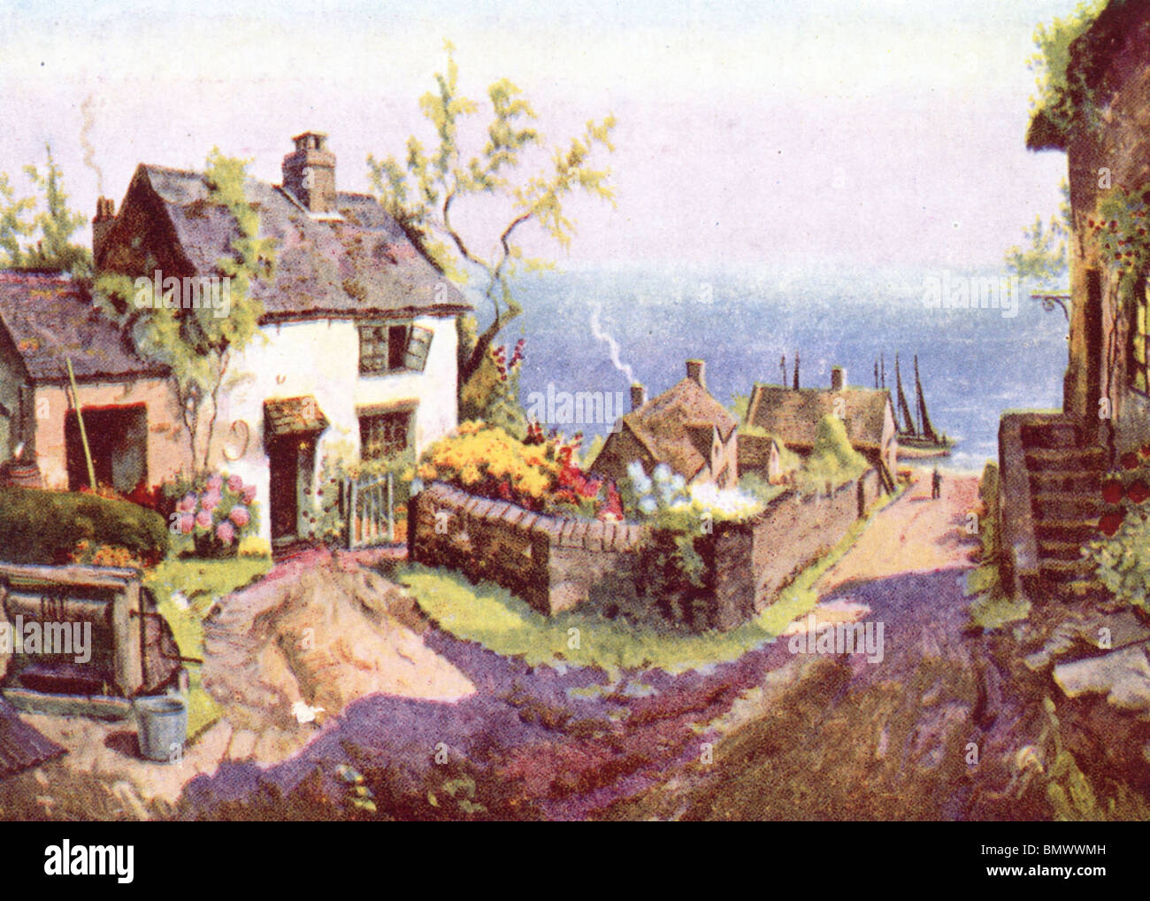 Village by the Sea Stock Photo - Alamy