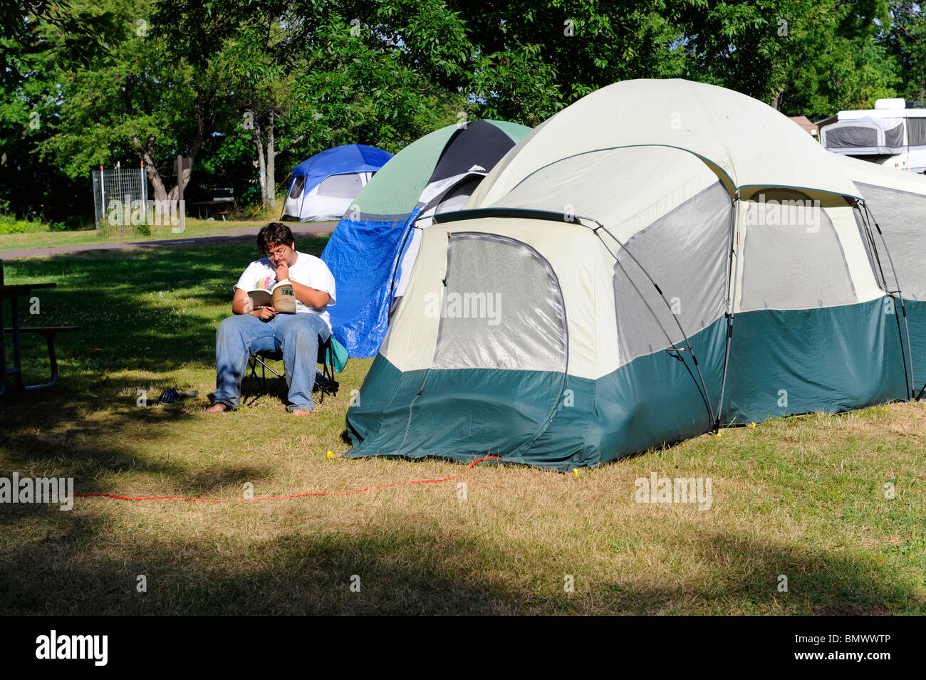 Camping at Porcupine Mountains Wilderness State Park Upper Peninsula ...
