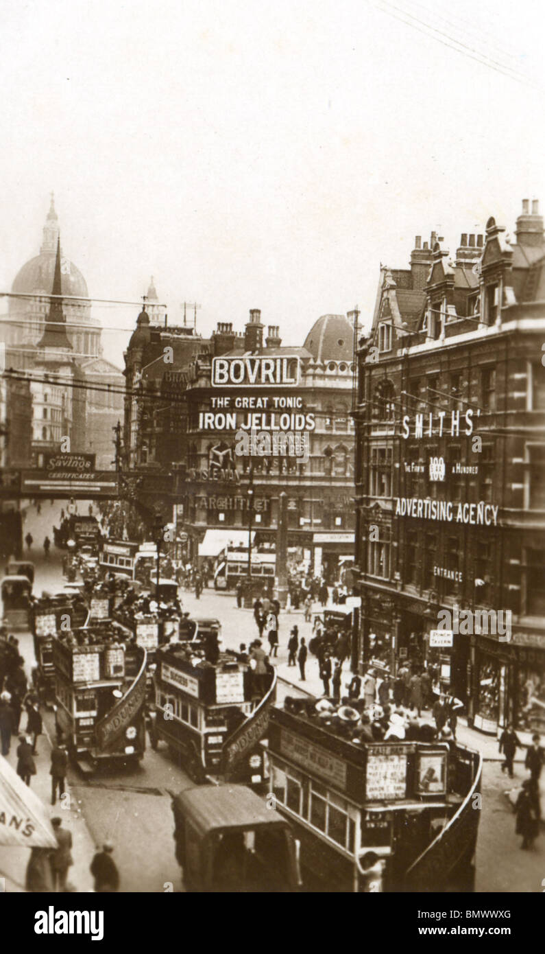 Ludgate Circus, London, 1929 Stock Photo - Alamy
